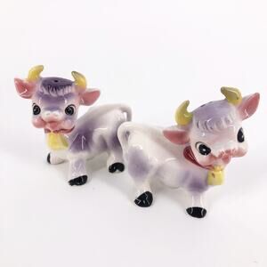Ross Products | Other | 6s Kitsch Ceramic Purple Cow Breakfast Set 960s ...